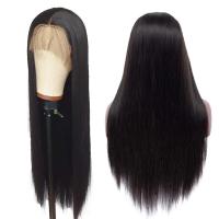 China Long Black Bone Straight Vietnamese Raw Virgin Hair Wigs for Lace Front Technique for sale