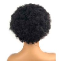 China Raw Indian Human Hair Cuticle Aligned Pixie Cut Afro Curly Wigs GS Supplies 250g-450g for sale
