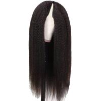 China Long Human Hair V Part Wig 30Inch Kinky Straight Raw Hair Brazilian Remy Perruque for sale