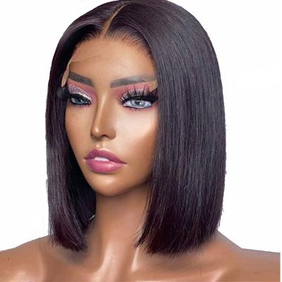 China Experience Luxury with 8inch Double Drawn Brazilian Straight Full Lace Front Bob Wigs for sale