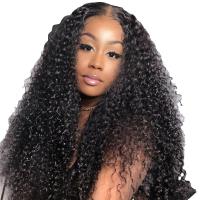 China HD Swiss Lace Front Mongolian Peruvian 13x4 Afro Kinky Curly Human Hair Wig with Baby Hair for sale