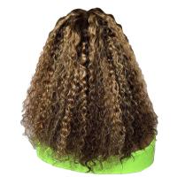 China 8inch HD Lace Front Peruvian Water Wave Short Blunt Cut Curly Bob Human Hair Wigs fo for sale