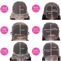 China 8inch HD Lace Front Peruvian Water Wave Short Blunt Cut Curly Bob Human Hair Wigs fo for sale
