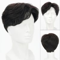 China 100% Human Hair Full Head Vietnam Black Very Short Cut Indian Hair Wigs for Asian Men for sale