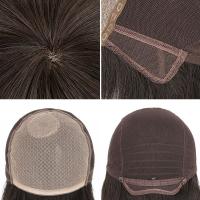 China 100% Unprocessed Raw Virgin Brazilian Straight Natural Woman Human Hair Silk Top Base Wigs for sale