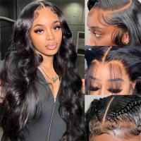 China 360 Full 13x6 Hd Lace Front Virgin Hair Wigs 100% Raw Natural Human Hair With Frontal for sale