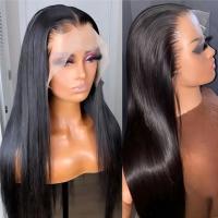 China Full Hd Lace Front Human Hair Frontal Wigs Pre Plucked With Swiss Lace Base Material for sale