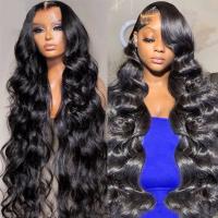 China Average Size Lace Front Original Brazilian Natural Human Hair Wig For Black Women for sale
