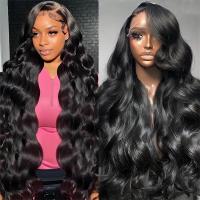 China Virgin Hair Frontal Wig with Swiss Lace Openings and Raw Indian Hair for sale