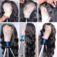 China Virgin Hair Frontal Wig with Swiss Lace Openings and Raw Indian Hair for sale