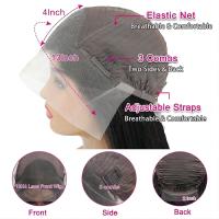 China Virgin Hair Frontal Wig with Swiss Lace Openings and Raw Indian Hair for sale