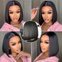 China Brazilian Hair Short Bob Transparent Bob Wigs Hd Lace Front Human Hair Wigs 8-14 Inch for sale