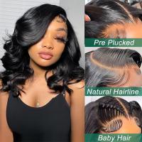 China Brazilian Hair Short Bob Transparent Bob Wigs Hd Lace Front Human Hair Wigs 8-14 Inch for sale