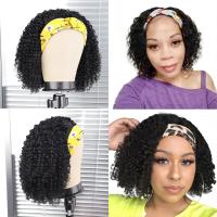 China Lace Wig Type None Lace Wigs 100% Human Hair Headband Cuticle Aligned Raw Hair Wig for sale