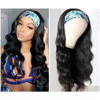 China Lace Wig Type None Lace Wigs 100% Human Hair Headband Cuticle Aligned Raw Hair Wig for sale