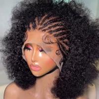 China Kinky Curly Glueless Full Hd Lace Wigs Human Hair Wigs for Full Coverage Density 180% for sale