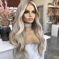 China European Hair Human Hair Wigs with Frontal 180% Density HD Lace Front and Body Wave for sale