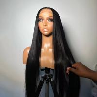 China 250g-450g Original Brazilian Bone Straight 360 Human Hair Wigs For Black Women for sale
