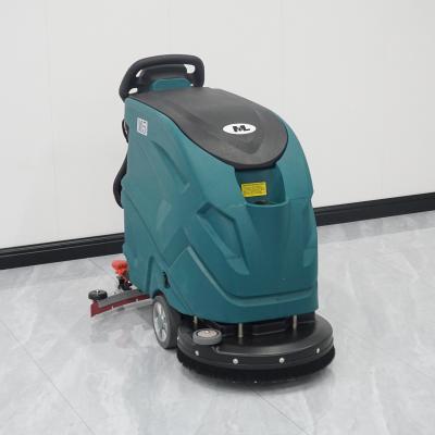 China 50L 13.2Gal Commercial Walk Behind Sweeper Small Auto scrubber For Warehouse Supermarket for sale