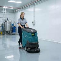 China Commercial Walk‑Behind Floor Scrubber with 510mm Brush and 60L Water Tank for sale