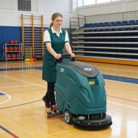 China 500W Motor Walk Behind Floor Scrubber, 4.5h Runtime, Ideal for Schools and Supermarkets for sale
