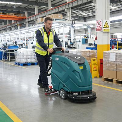 China Battery Walk Behind Floor Scrubber 83Ah, Long‑Lasting Power for Commercial Cleaning for sale