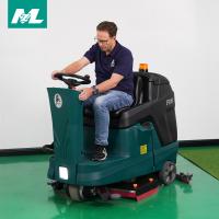 China 1700W Auto Ride On Scrubber Dryer Industrial Floor Cleaning Machine 110L for sale