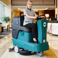 China Ride On Floor Scrubber Machine 4000㎡/h Cleaning Rate 400W Suction Motor for Deep Cleaning Results for sale