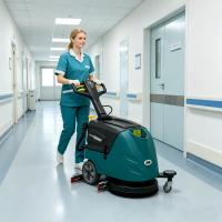 China Reliable Walk Behind Floor Scrubber 27kg Downforce 155rpm Brush for Consistent Deep Cleaning Results for sale