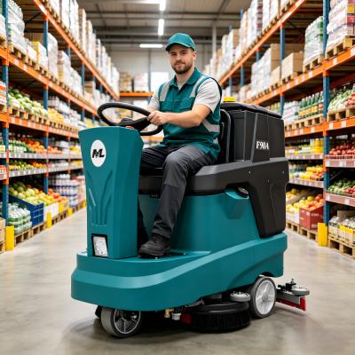 China Industrial Ride On Floor Scrubber F90A 900mm Squeegee Heavy Duty Floor Scrubbing Machine for Manufacturing Plant for sale