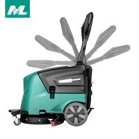 China 115kg Weight Single Brush Battery Operated Floor Scrubber Automated Floor Cleaning Machine Tile Concrete Hard Surface for sale