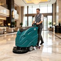 China Electric Industrial Floor Cleaning Machine Walk Behind Floor Scrubber Dryer for All Kinds Hard Floors Commercial Use for sale
