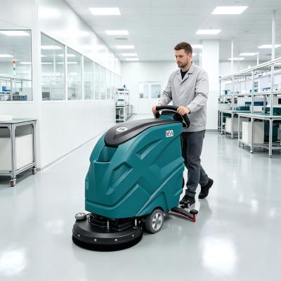 China Lithium‑ion Walk‑Behind Commercial Floor Scrubber Automatic Floor Washer for Supermarket Office Building for sale