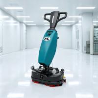 China Compact Heavy‑Duty Floor Scrubber Machine Equipped with 6L Recovery Tank, Ideal for Manufacturing Plants & Agricultural Farms for sale
