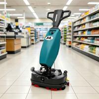 China Walk‑behind Mini Heavy‑Duty Floor Scrubber with 6L Waste Recovery Tank, for Manufacturing Plants and Farm Floor Care for sale