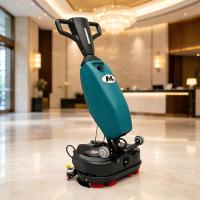 China Walk‑behind Mini Heavy‑Duty Floor Scrubber with 6L Waste Recovery Tank, for Manufacturing Plants and Farm Floor Care for sale