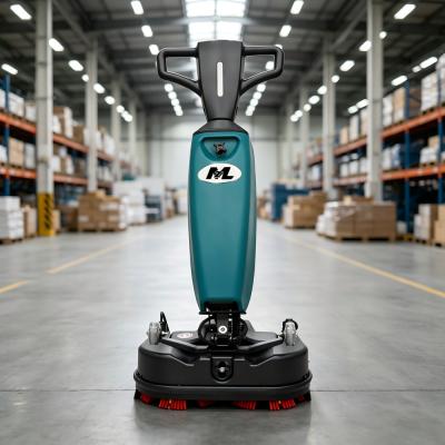 China Portable Heavy‑Duty Mini Floor Scrubber with 6L Liquid Waste Recovery Tank, for Manufacturing Plants & Farm Workshop Cleaning for sale