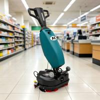 China Small‑Size Heavy‑Duty Walk‑Behind Floor Scrubber, 6L Wastewater Tank Built‑in for Industrial Plants and Farm Facilities for sale