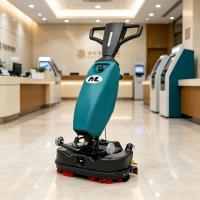 China Small‑Size Heavy‑Duty Walk‑Behind Floor Scrubber, 6L Wastewater Tank Built‑in for Industrial Plants and Farm Facilities for sale