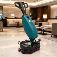 China Mini Walk-Behind Double Disc Floor Cleaner Dimension 560×390×1140mm, 200W Suction Motor for sale
