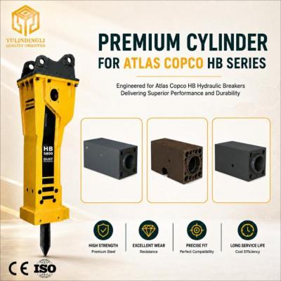 China Atlas Copco Rock Hydraulic Breaker Cylinder Spare Parts GCr15 40CrNiMo for sale