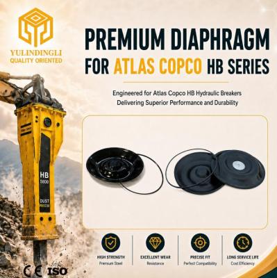 China Atlas Copco reinforced Diaphragm Rubber Seal Hydraulic Breaker Parts for sale