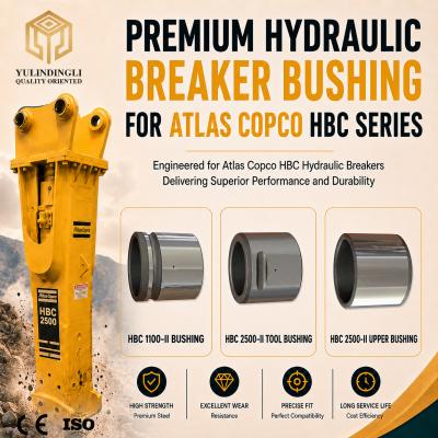China Atlas Copco Hydraulic Breaker Bushing Alloy Steel Rock Hammer Replacement Spare Parts for sale
