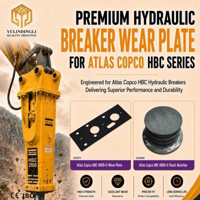 China ODM Atlas Copco Hydraulic Breaker Parts Wear Plate Buffer Rubber Spares Replacement for sale