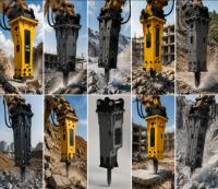 China Construction Atlas Copco Hydraulic Breaker Hammer Forged Alloy Steel For Mining Demolition for sale