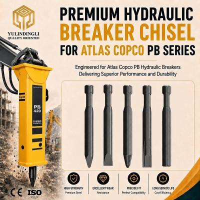 China Atlas Copco Chisel Jack Hammer Hydraulic Rock Breaker Spare Parts OEM for sale