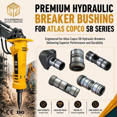 China Hydraulic Atlas Copco Concrete Breaker Parts Bushing Guide Wear For Rock Demolition Hammer for sale
