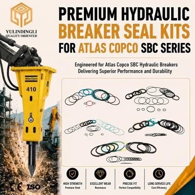 China Atlas Copco FKM O Rings Hydraulic Breaker Complete Seal Kits for sale
