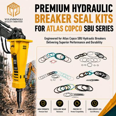 China Atlas Copco FKM Hydraulic Breaker Seal Kits Anti Leak Overhaul Spare Parts for sale