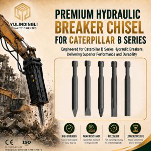 China CAT B Series Hydraulic Concrete Breaker Chisel Bits For Light Demolition for sale